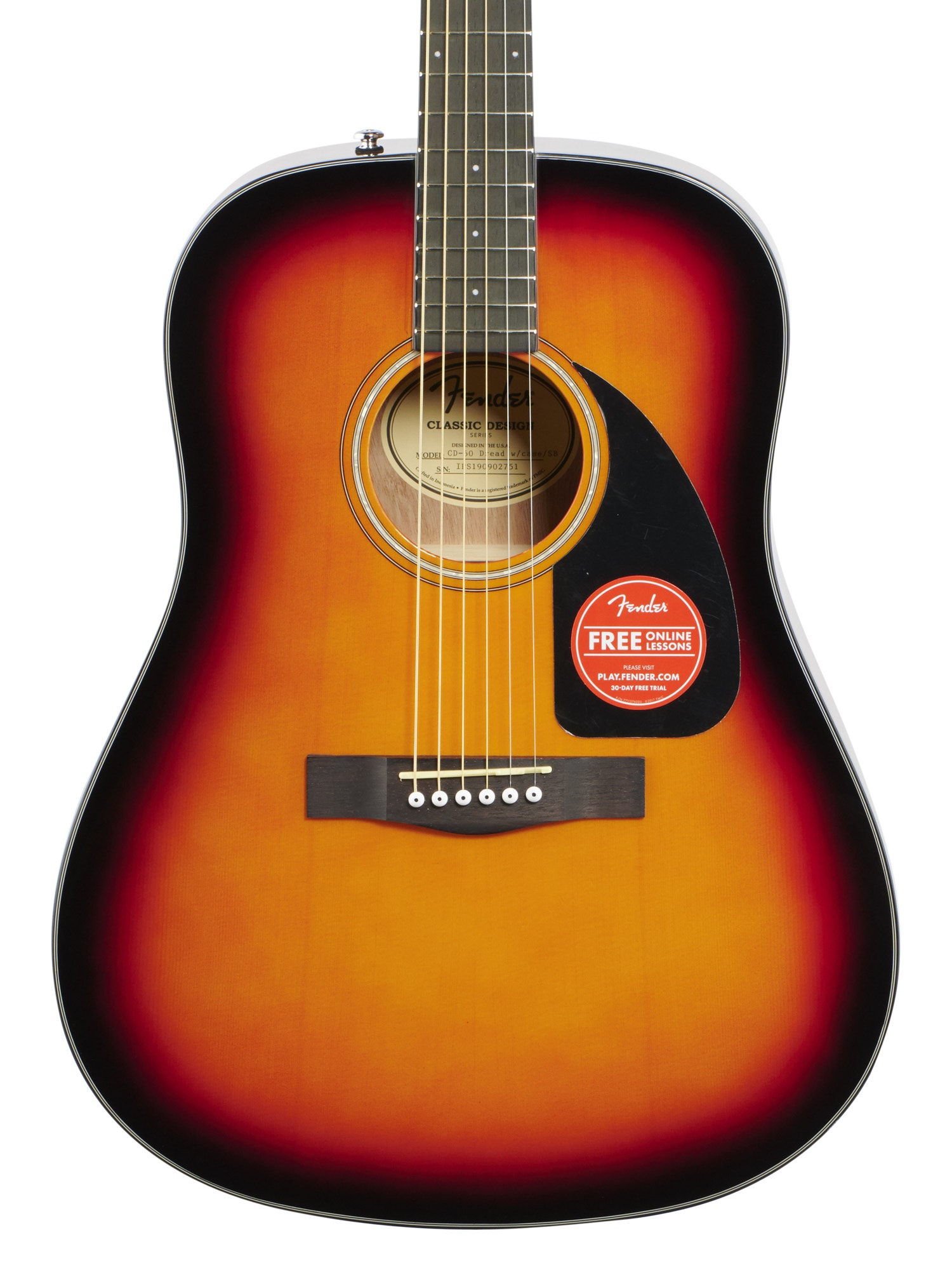 Fender CD-60 V3 Dreadnought Acoustic Guitar with Case | American ...