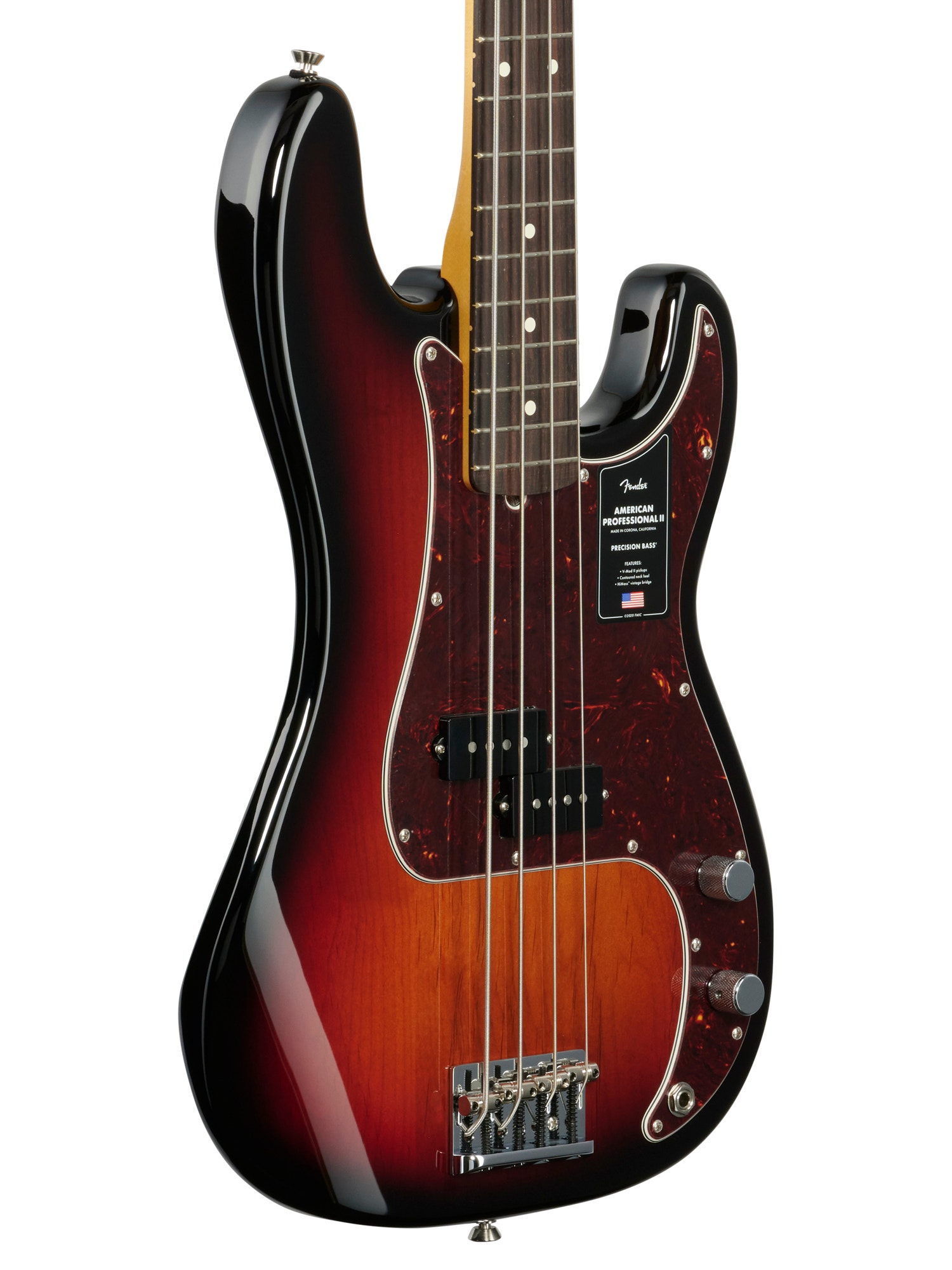 Fender American Pro II Precision Bass Guitar Rosewood Fingerboard with ...