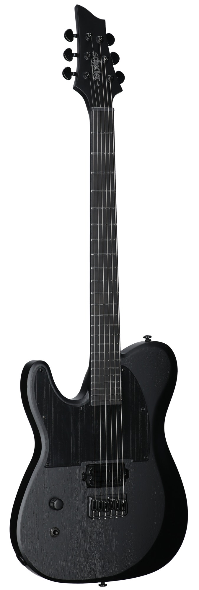 Schecter PT Black Ops Left Handed Guitar Satin Black Open Pore