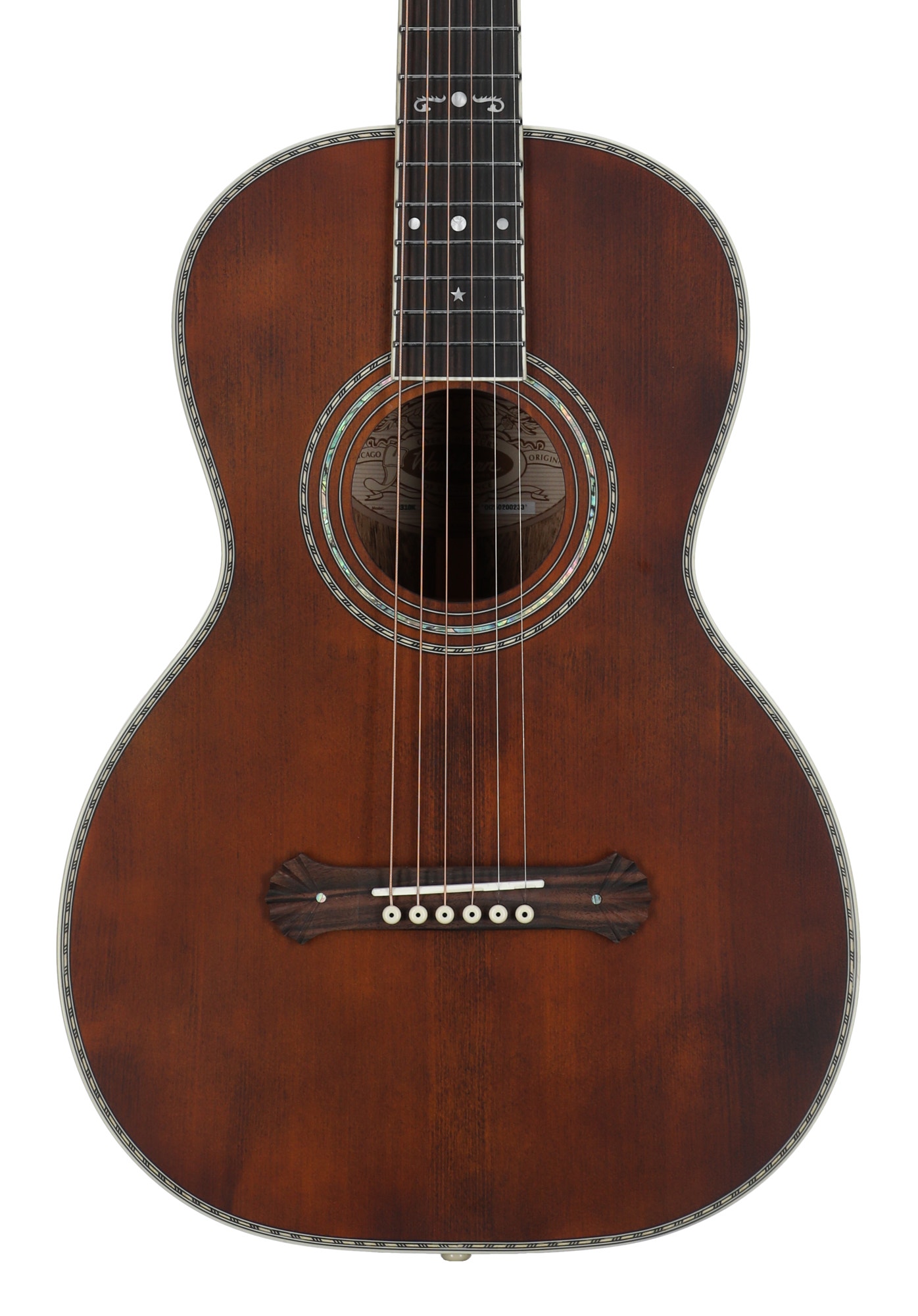 Washburn Victorian Parlor Acoustic Guitar with Gig Bag