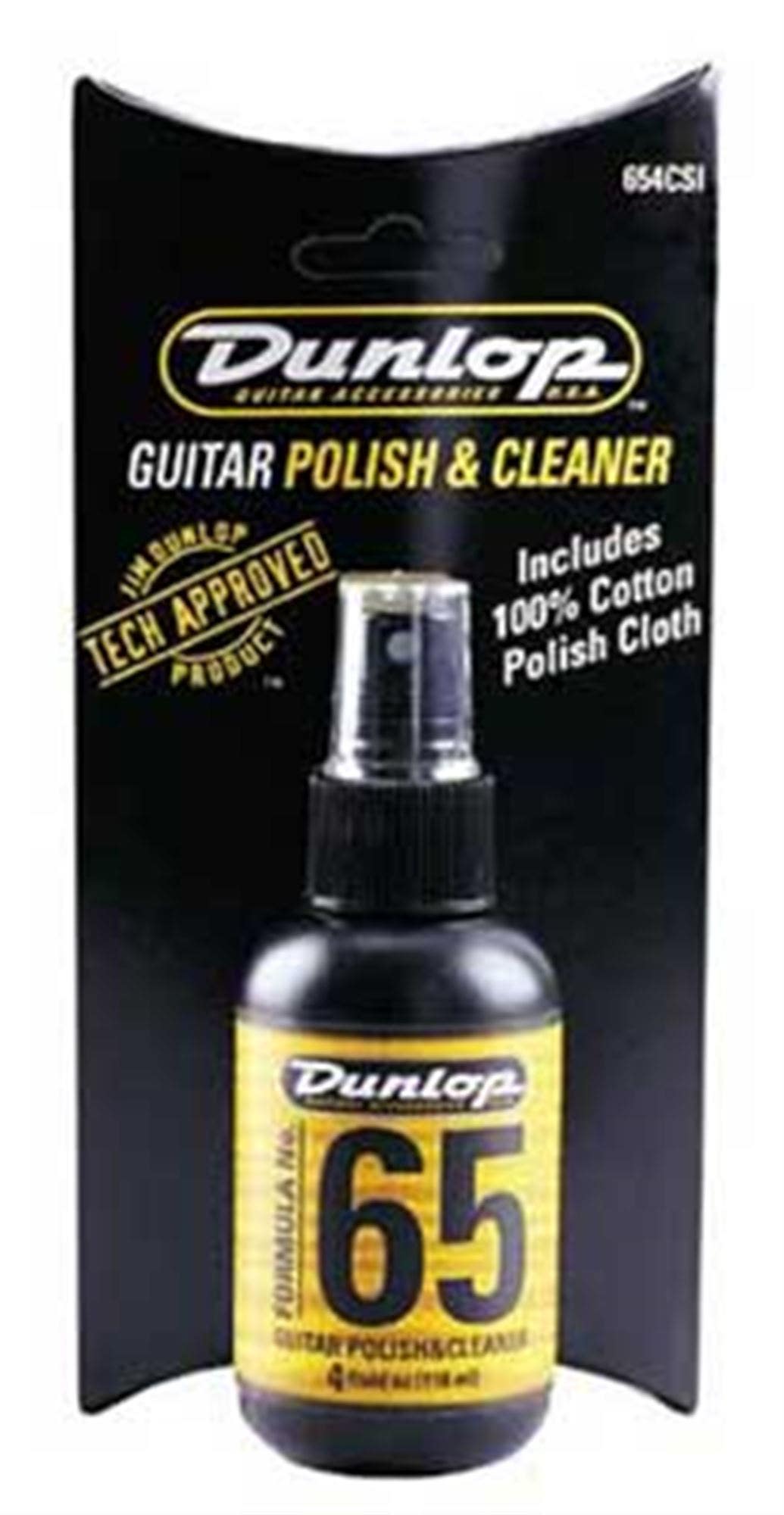 Dunlop 654C Formula No.65 Guitar Polish and Cleaner with Cloth ...