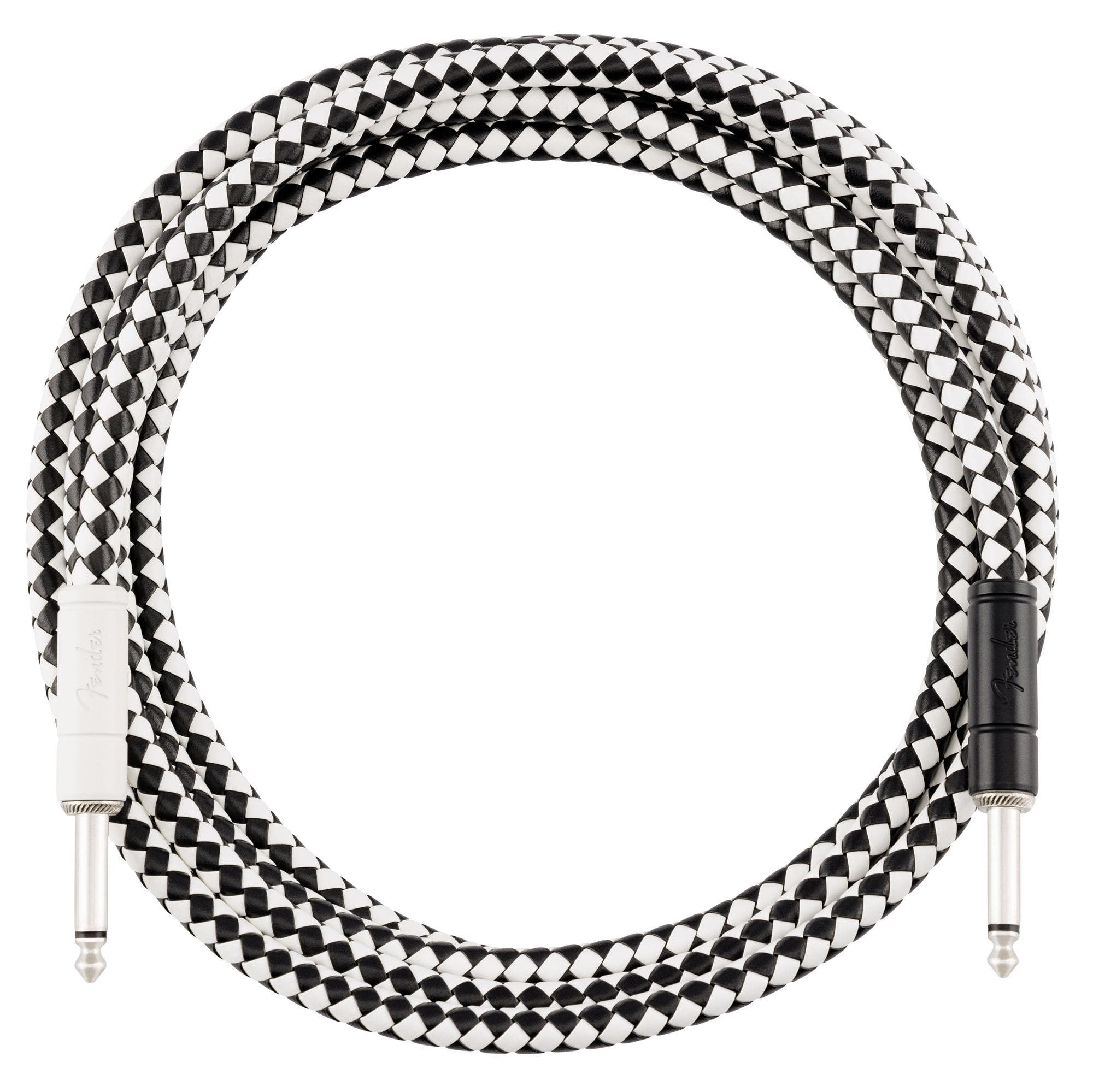 Fender Pro Instrument Cable 10 Feet Straight Checkerboard