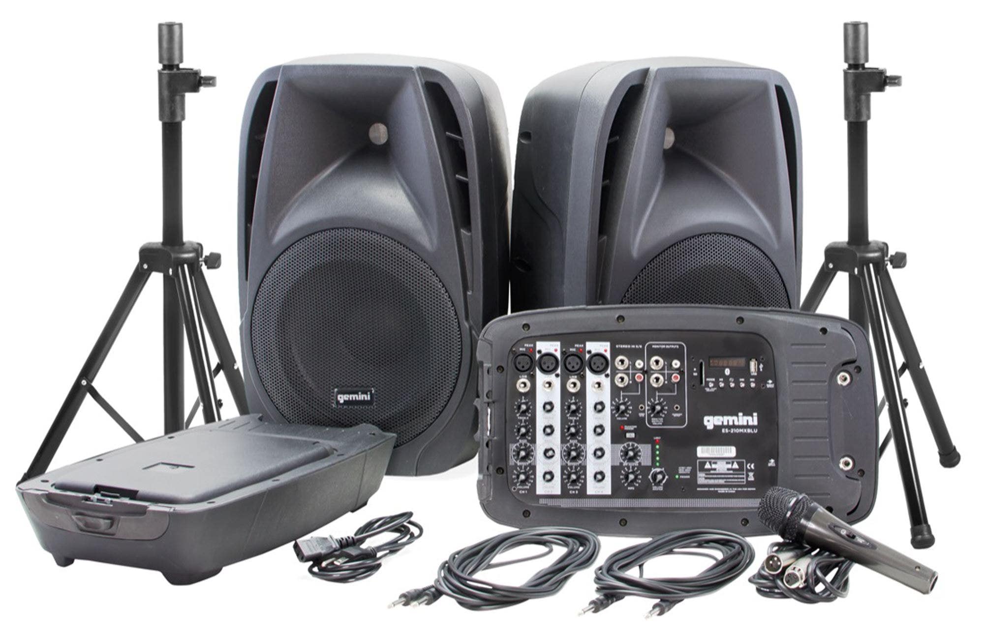 Gemini ES210MXBLUST Portable PA System | American Musical Supply
