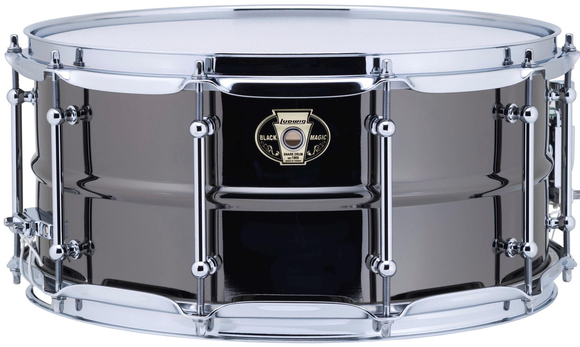 Ludwig Black Magic Snare Drum Black Shell With Chrome Hardware ...