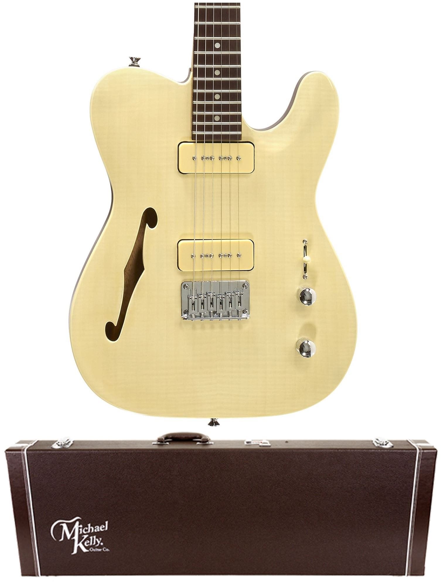 Michael Kelly 59 Thinline Electric Guitar Flame Maple