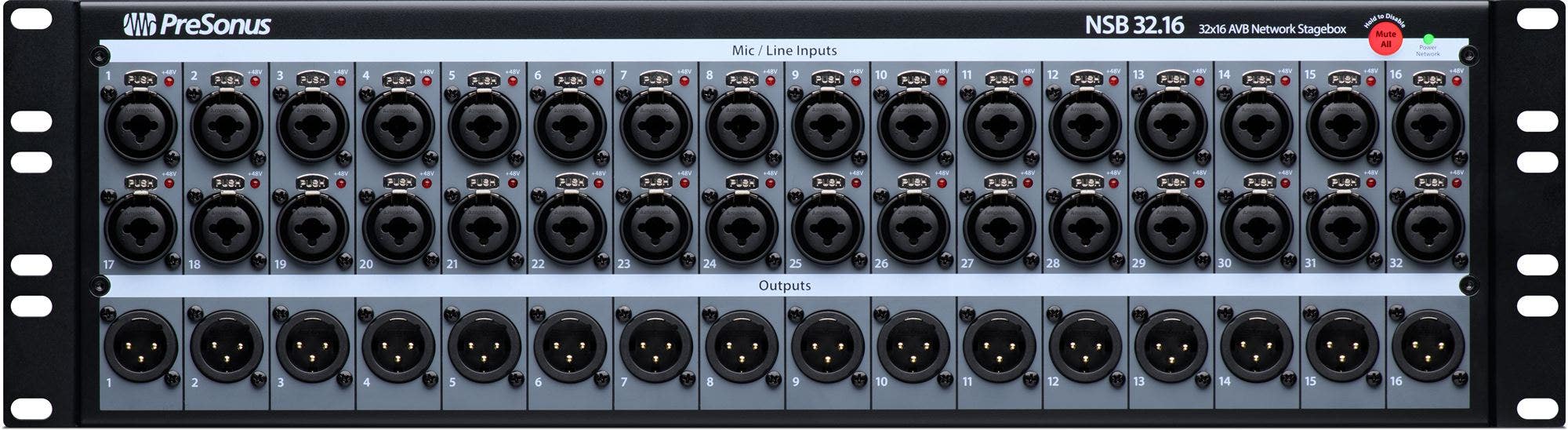 PreSonus NSB32.16 32-Channel AVB Networked Digital Stage Box | American ...