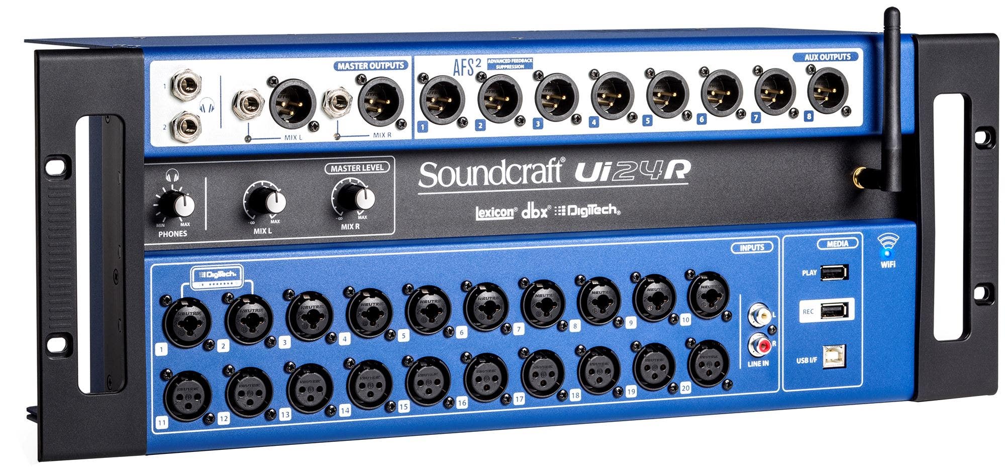 Soundcraft Ui24R Rack Mount Digital Mixer With Wi-Fi Tablet Control ...