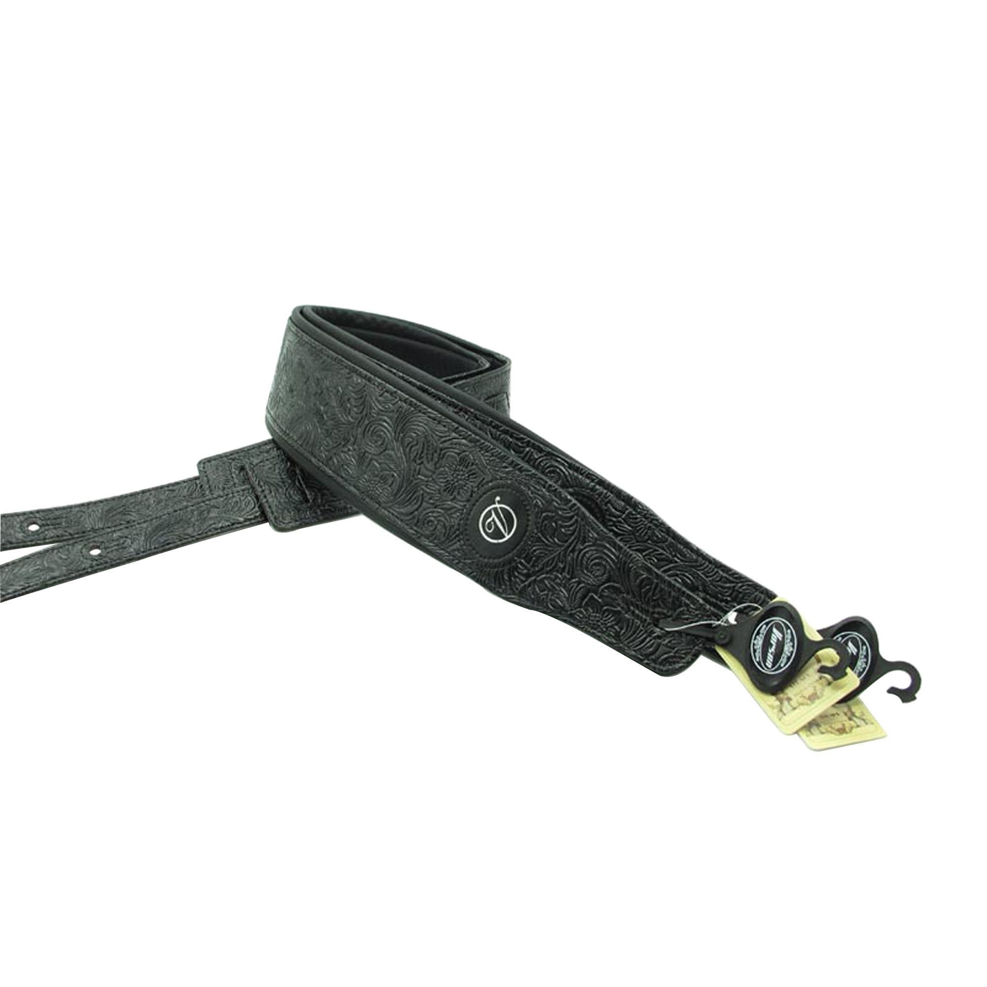 Vorson 09j101 Premium Embossed Leather Guitar Strap | American Musical ...