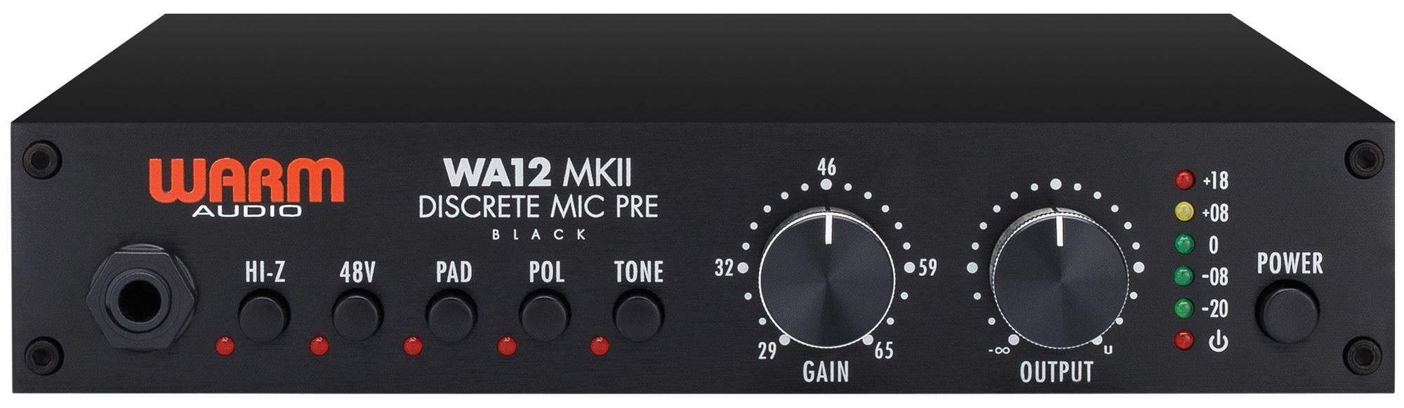 Warm Audio WA12 MKII Classic 312-Style Analog Microphone Preamp Black ...