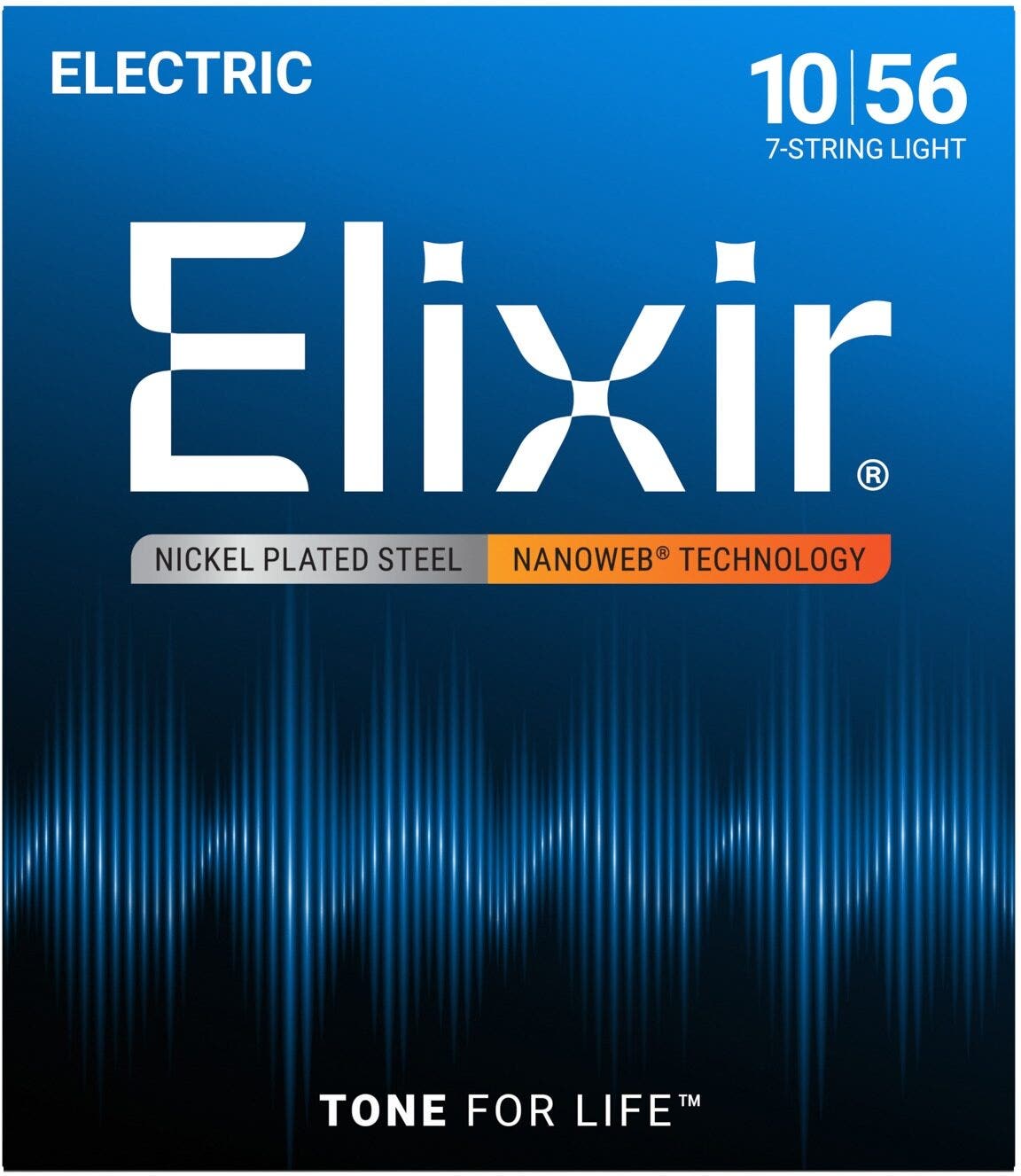 Elixir 7-String Electric Nickel Plated Steel with Nanoweb Coating ...