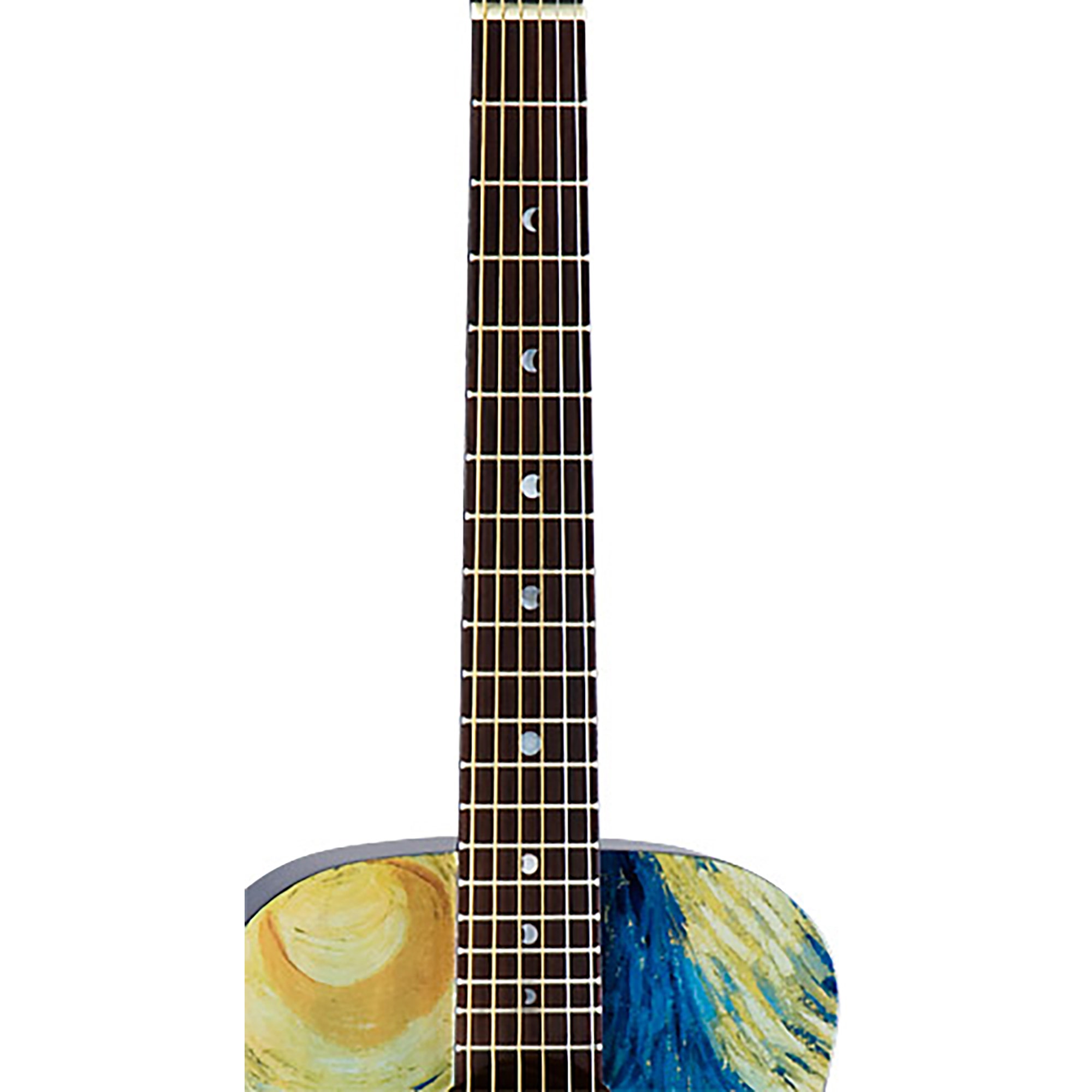 Luna Safari Starry Night Travel Acoustic Guitar with Bag | American ...