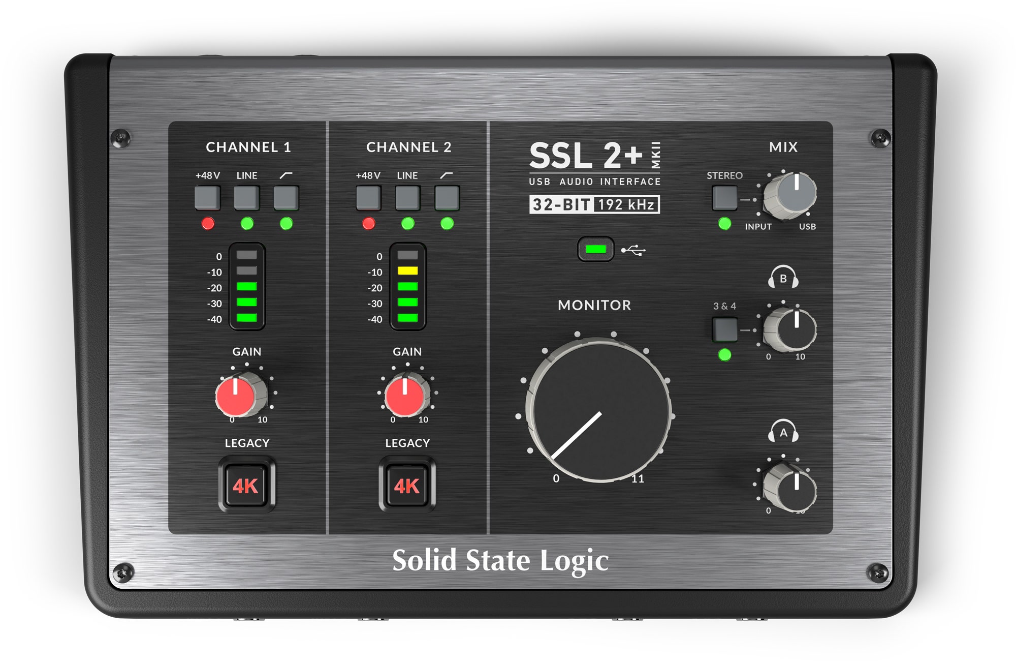 Solid State Logic SSL 2 Plus MKII 2x4 USB-C Audio Interface