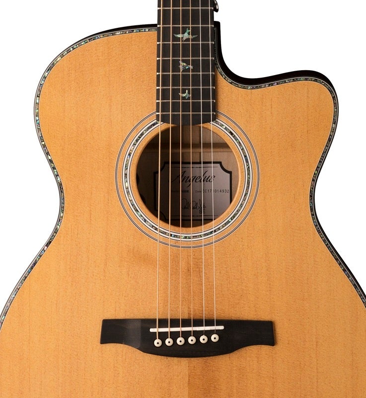 PRS SE A50 Angelus Acoustic Electric Guitar with Case Black Gold Burst