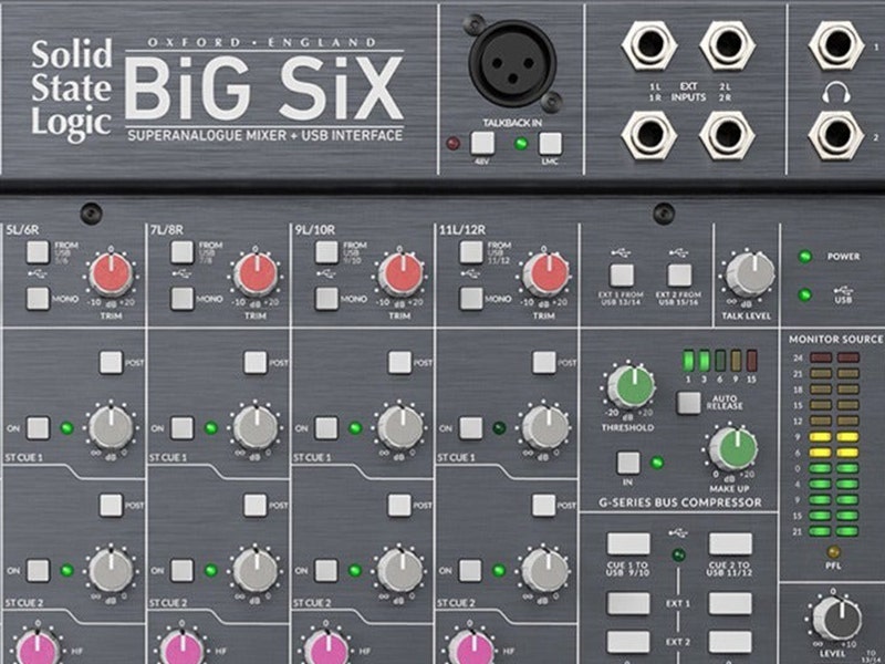 SSL BiG SiX Analog Recording Mixer USB Interface